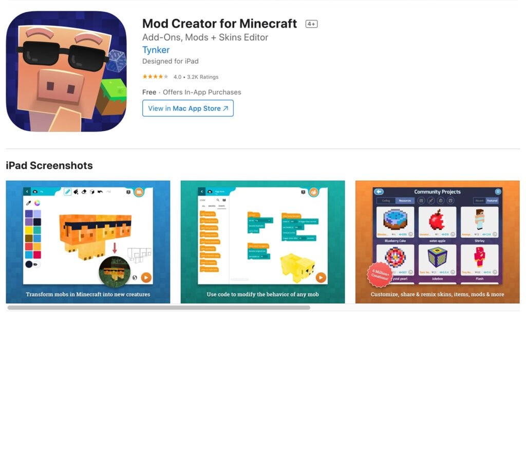 tynker_mod_creator_minecraft_Portfolio_screenshot | App Guardians